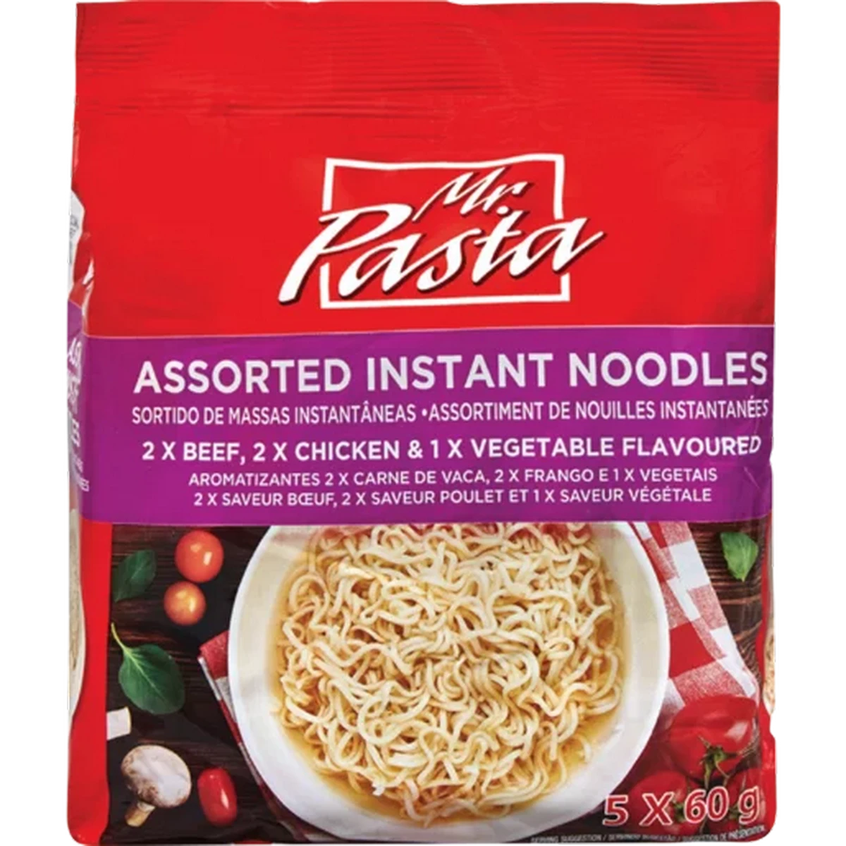 Checkers Sixty60 | Mr. Pasta Assorted Instant Noodles 5 x 60g