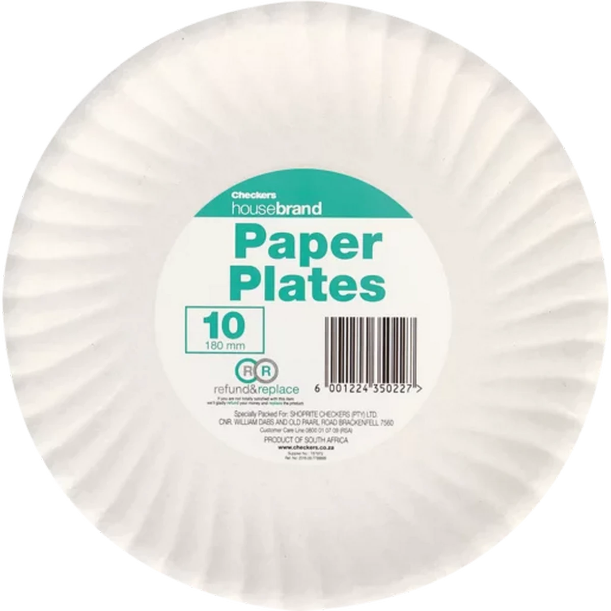 Checkers Sixty60 | Checkers Housebrand 180mm Paper Plates 10 Pack