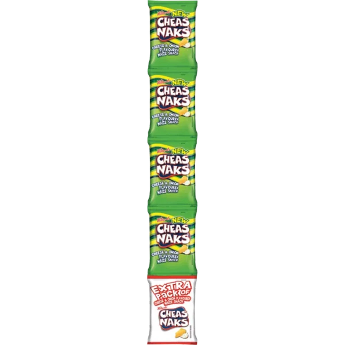 Checkers Sixty60 | Cheas Naks Cheese & Onion Flavoured Maize Snack 5 x 22g