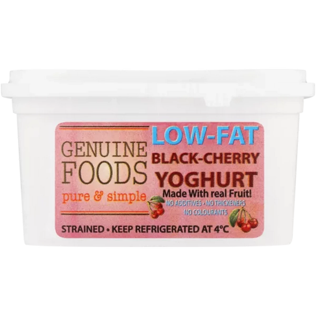 Checkers Sixty60 | Genuine Foods Black Cherry Flavoured Low Fat Yoghurt ...