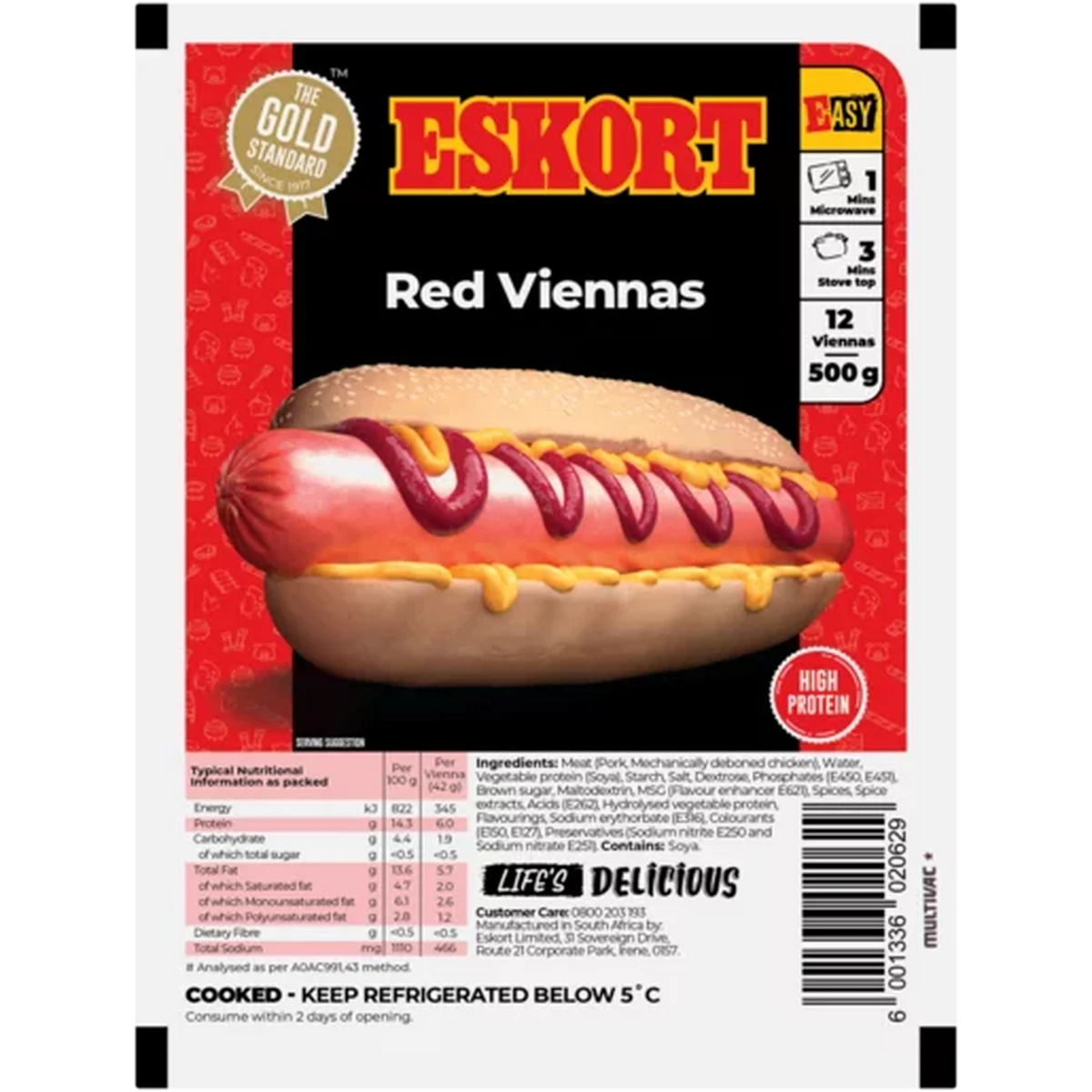 Checkers Sixty60 | Eskort Red Viennas 500g