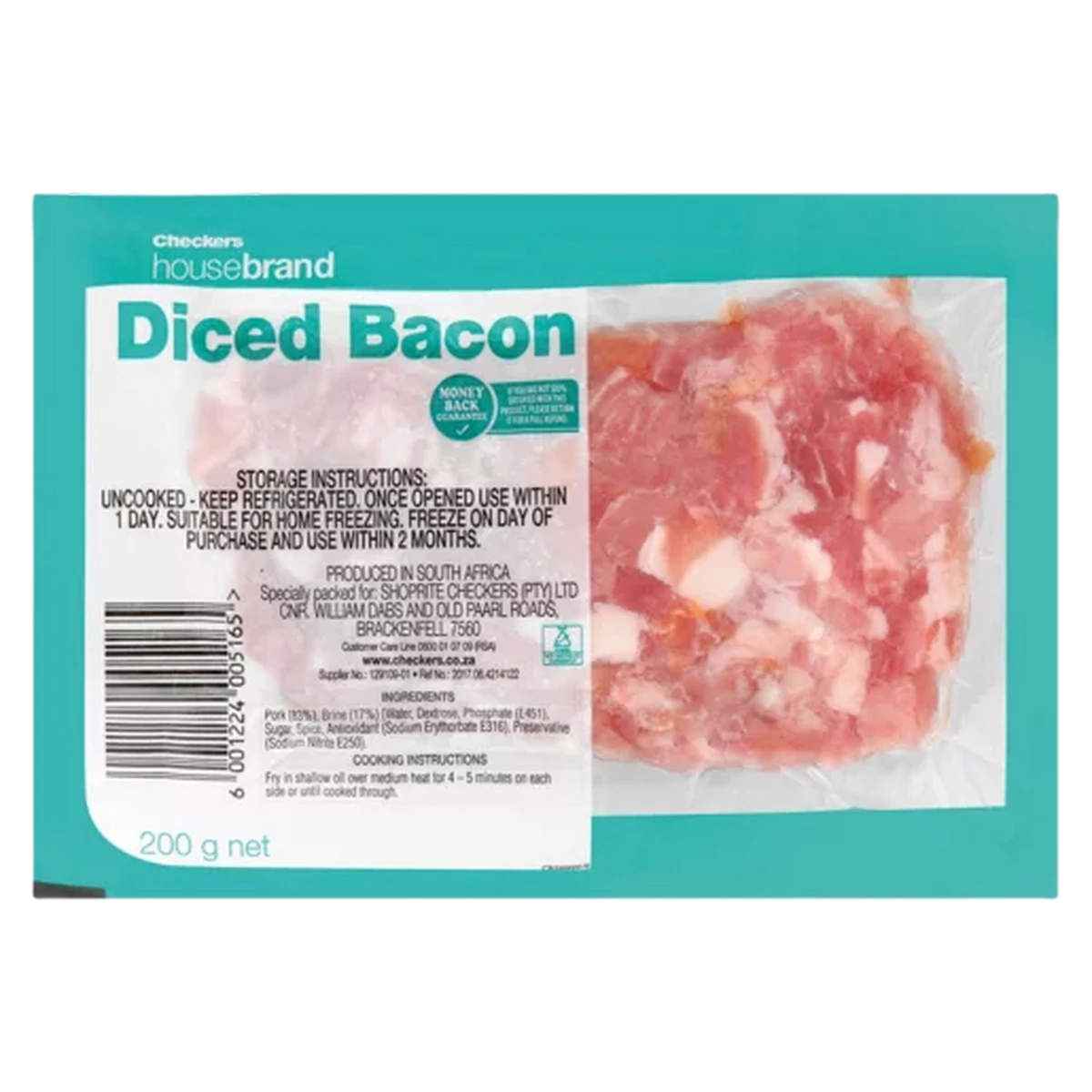 Checkers Sixty60 | Checkers Housebrand Diced Bacon 200g