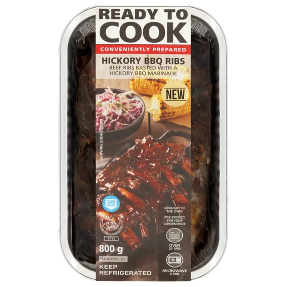 Checkers Sixty60 | Ready To Cook Hickory BBQ Ribs 800g