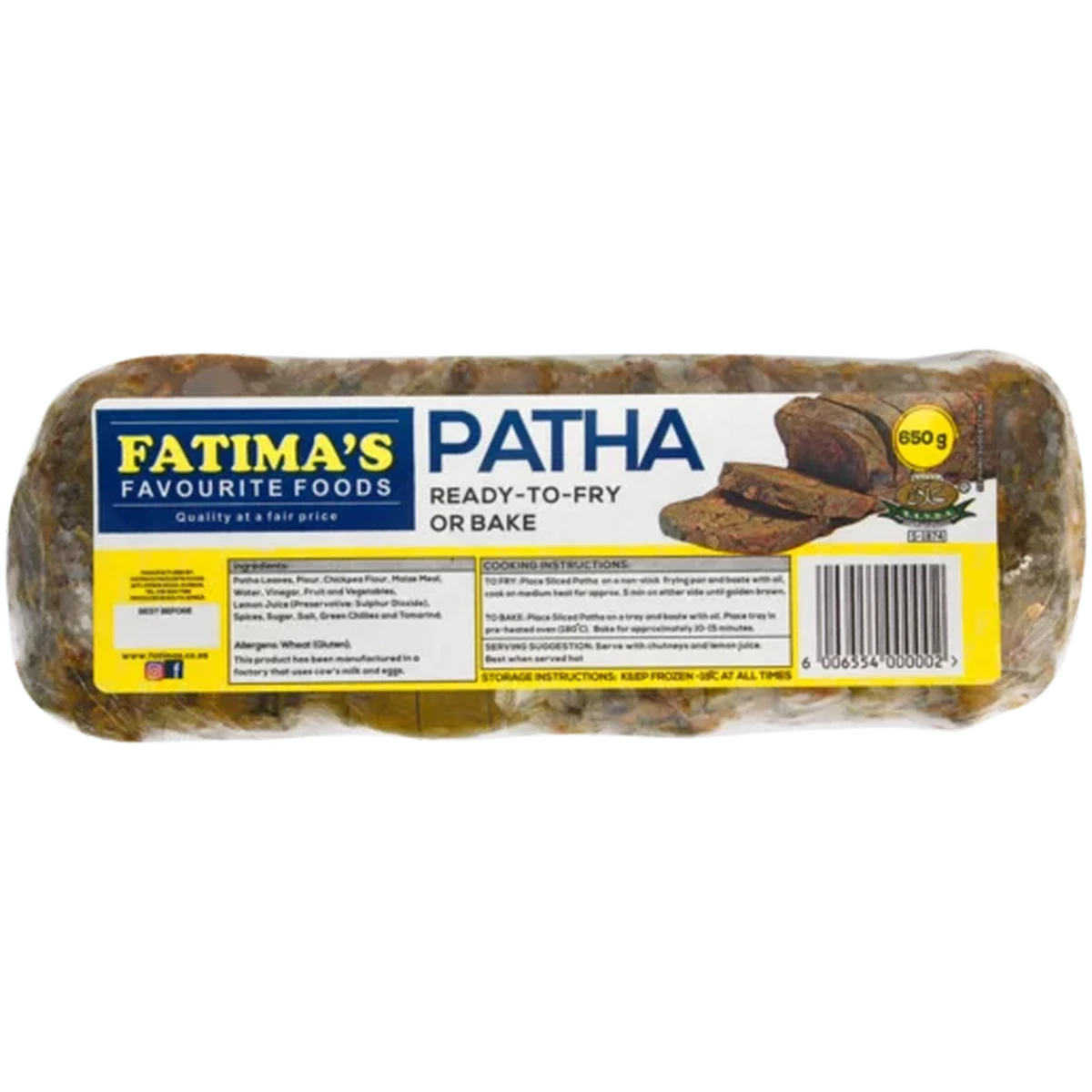 Checkers Sixty60 | Fatima's Favourite Foods Frozen Patha 650g