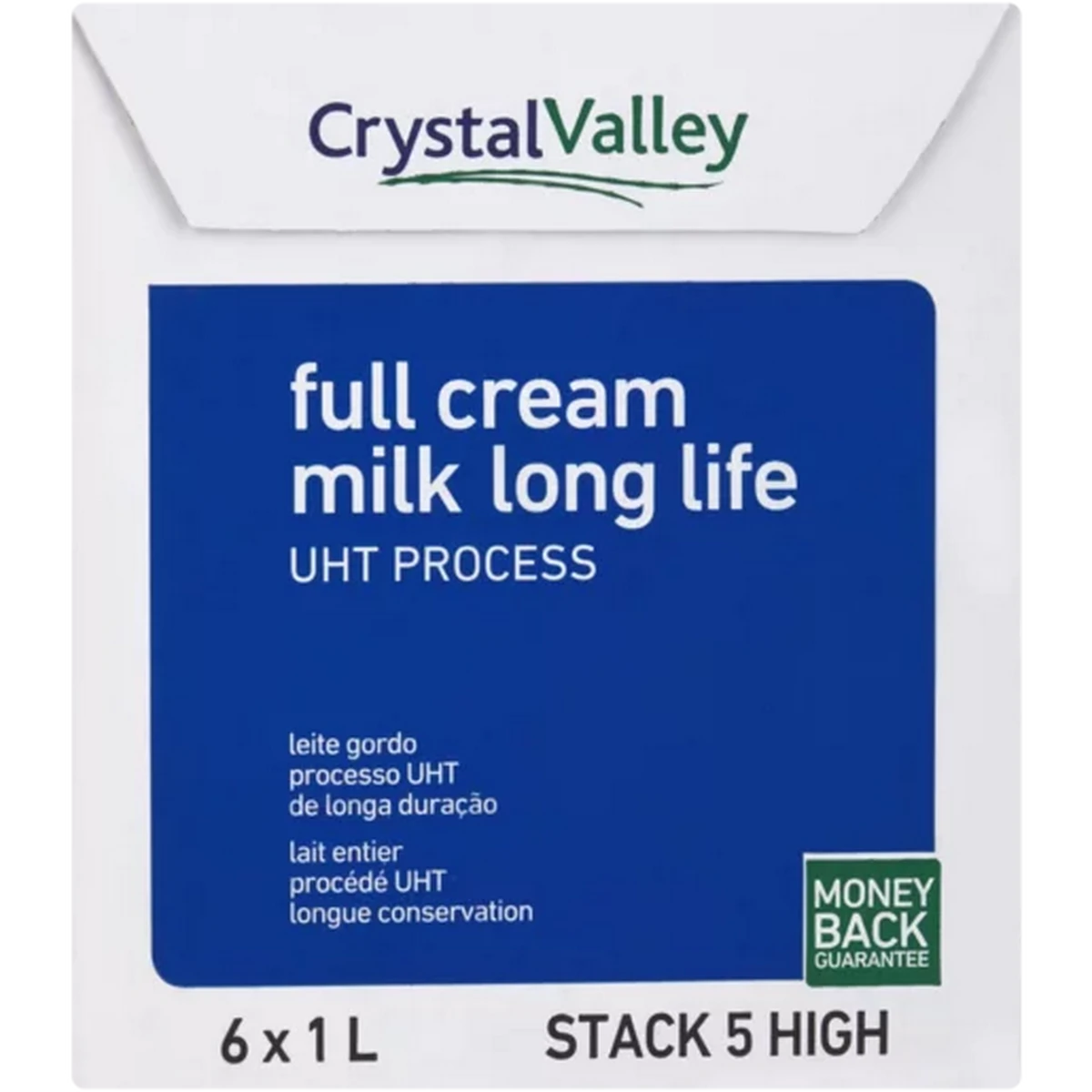 Checkers Sixty60 | Crystal Valley UHT Full Cream Long Life Milk 6 x 1L