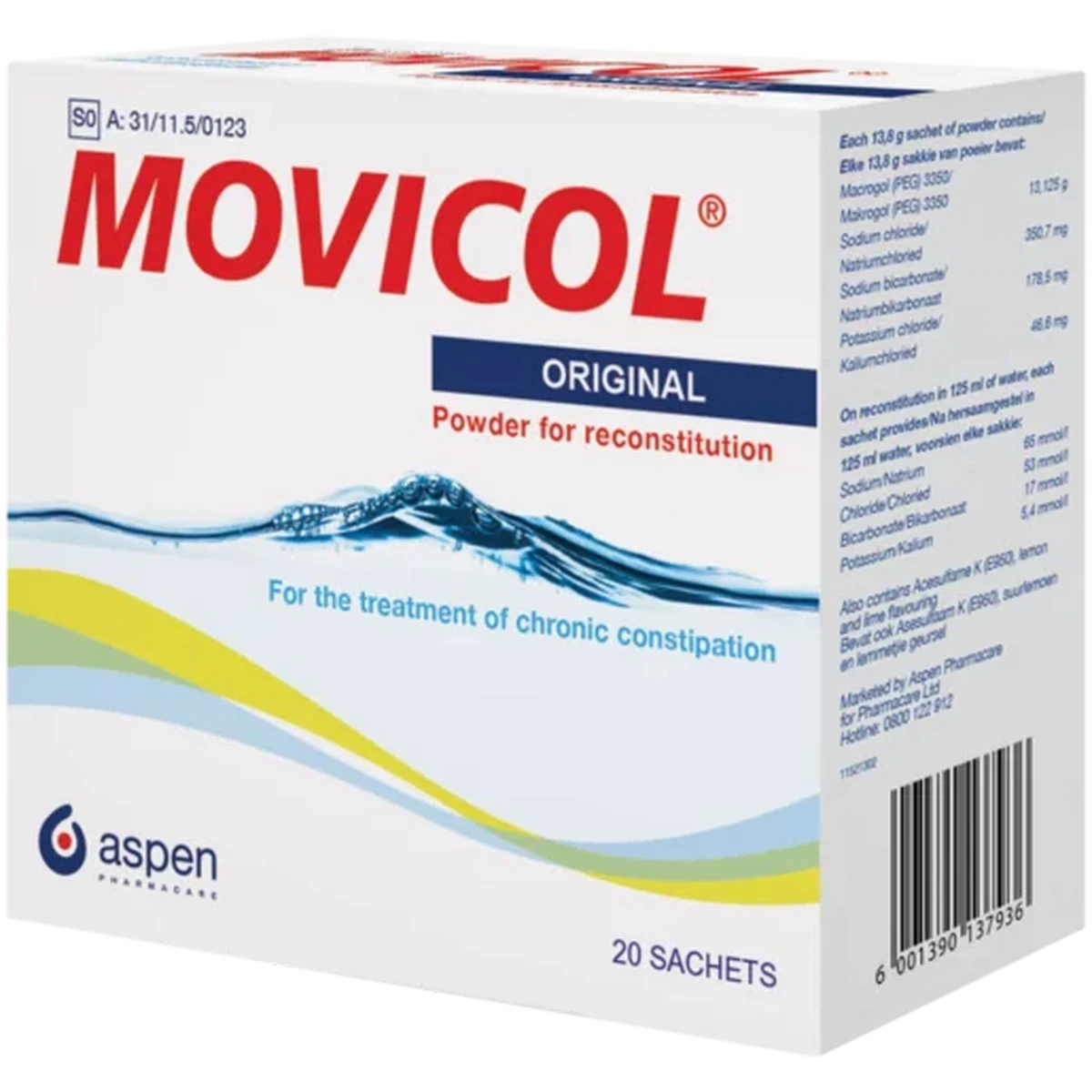 Checkers Sixty60 | Movicol Original Laxative Sachets 20 Pack
