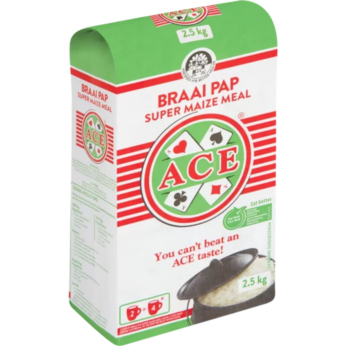 Checkers Sixty60 | ACE Braai Pap Super Maize Meal Pack 2.5kg