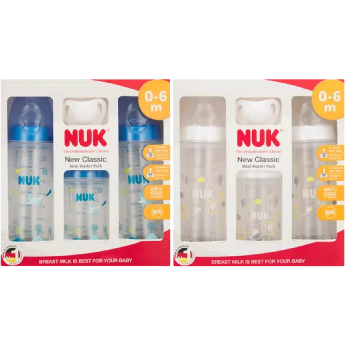 Checkers Sixty60 | NUK New Classic Bottle & Soother Starter Pack 4 ...