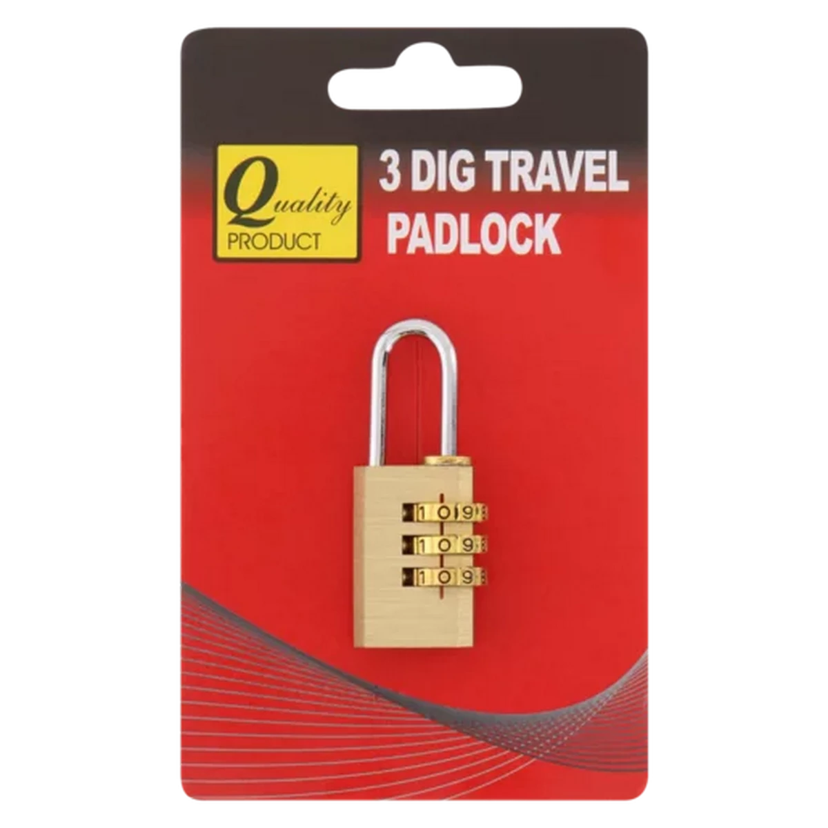 Checkers Sixty60 | Quality Brass Travel 3 Dials Padlock