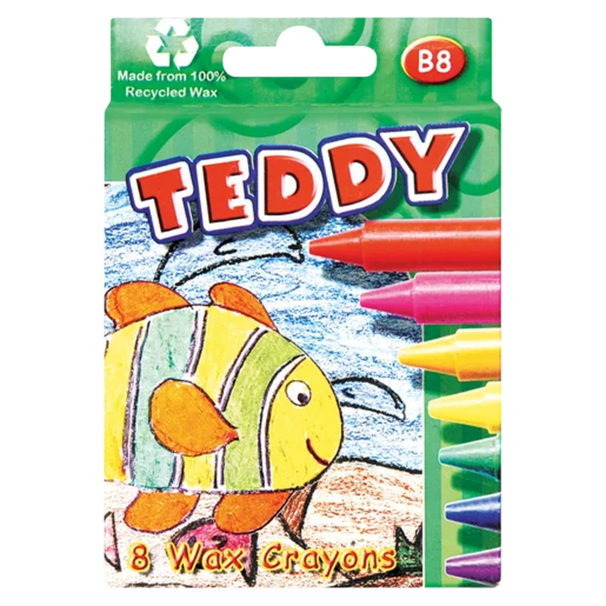 Checkers Sixty60 | Teddy Assorted Wax Crayons 8 Pack