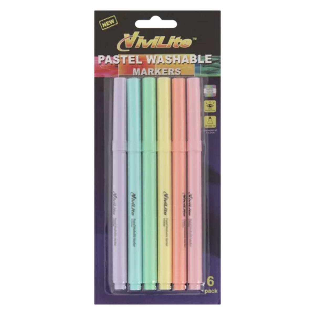 Checkers Sixty60 | Vivilite Multicoloured Pastel Washable Marker Set 6 Pack