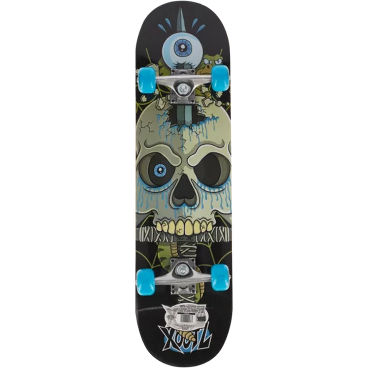 Checkers Sixty60 | Xootz Double Kick Snake Skull Trick Skateboard 78cm