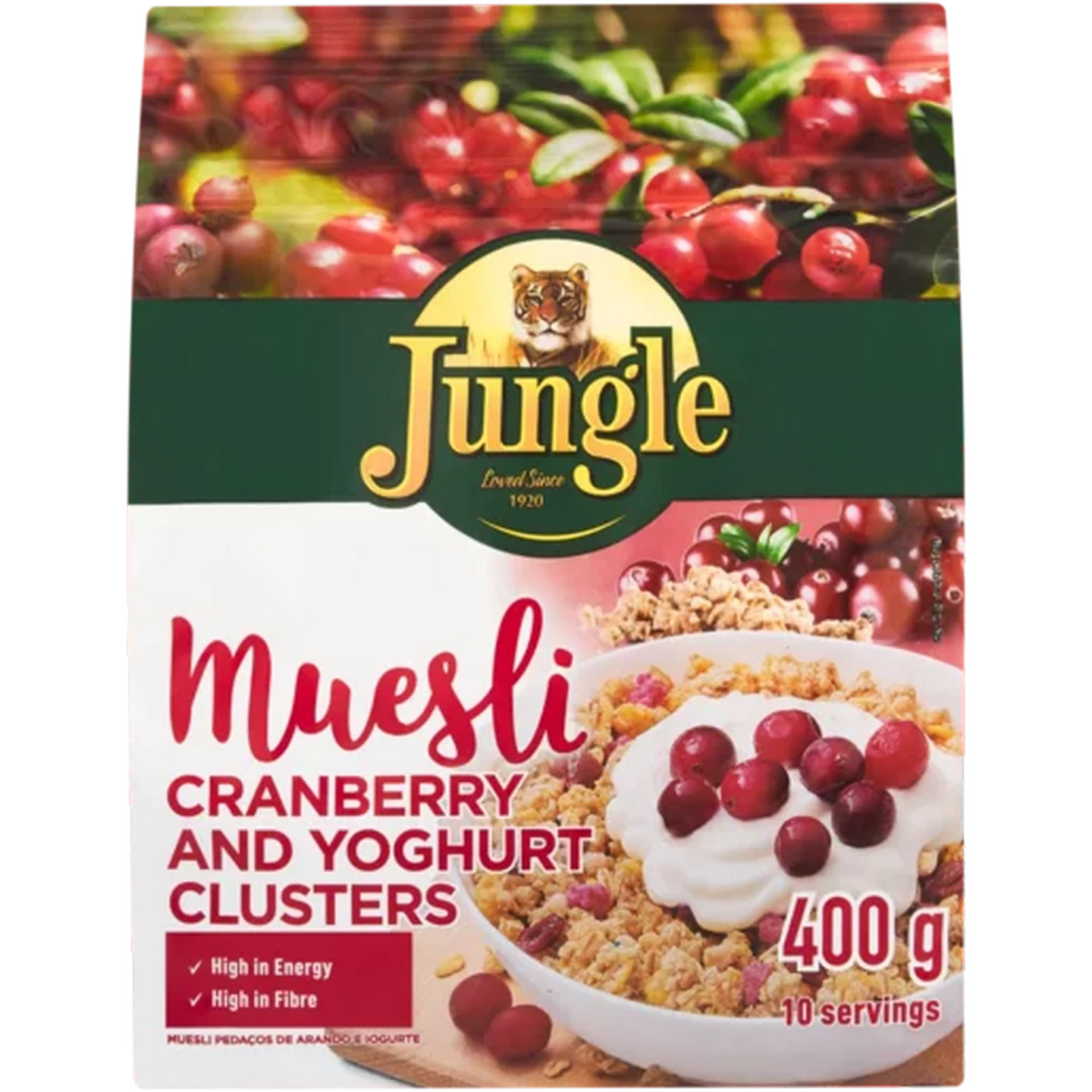 Checkers Sixty60 | Jungle Cranberry & Yoghurt Clusters Muesli 400g