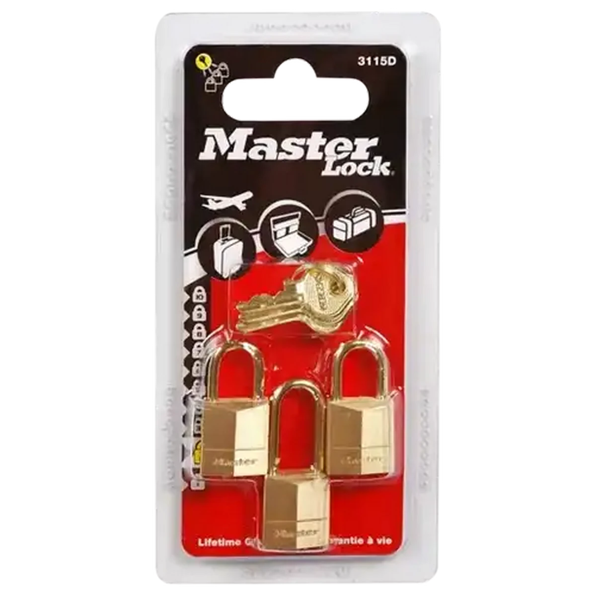 Checkers Sixty60 | Master Lock Brass Keyed Alike Padlock 15mm 3 Pack