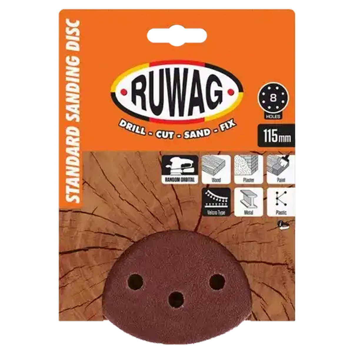 Checkers Sixty60 | Ruwag Random Orbital Sanding Disc 115mm P180
