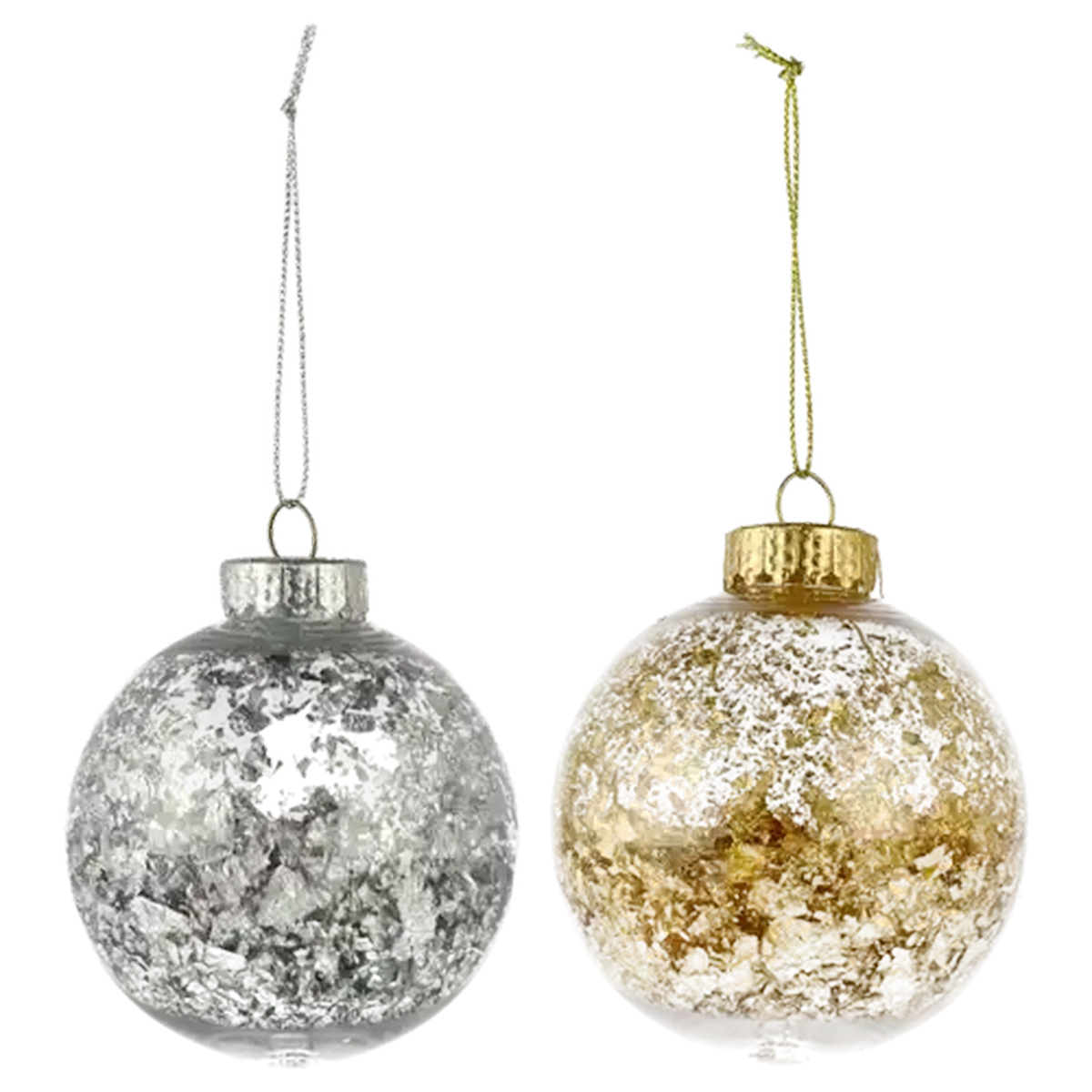 Checkers Sixty60 | Clear Christmas Bauble With Gold Flakes (Colour May ...