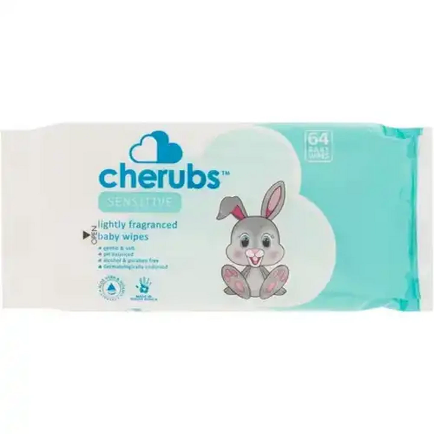 Checkers Sixty60 | Cherubs Sensitive Lightly Fragranced Baby Wipes 64 Pack