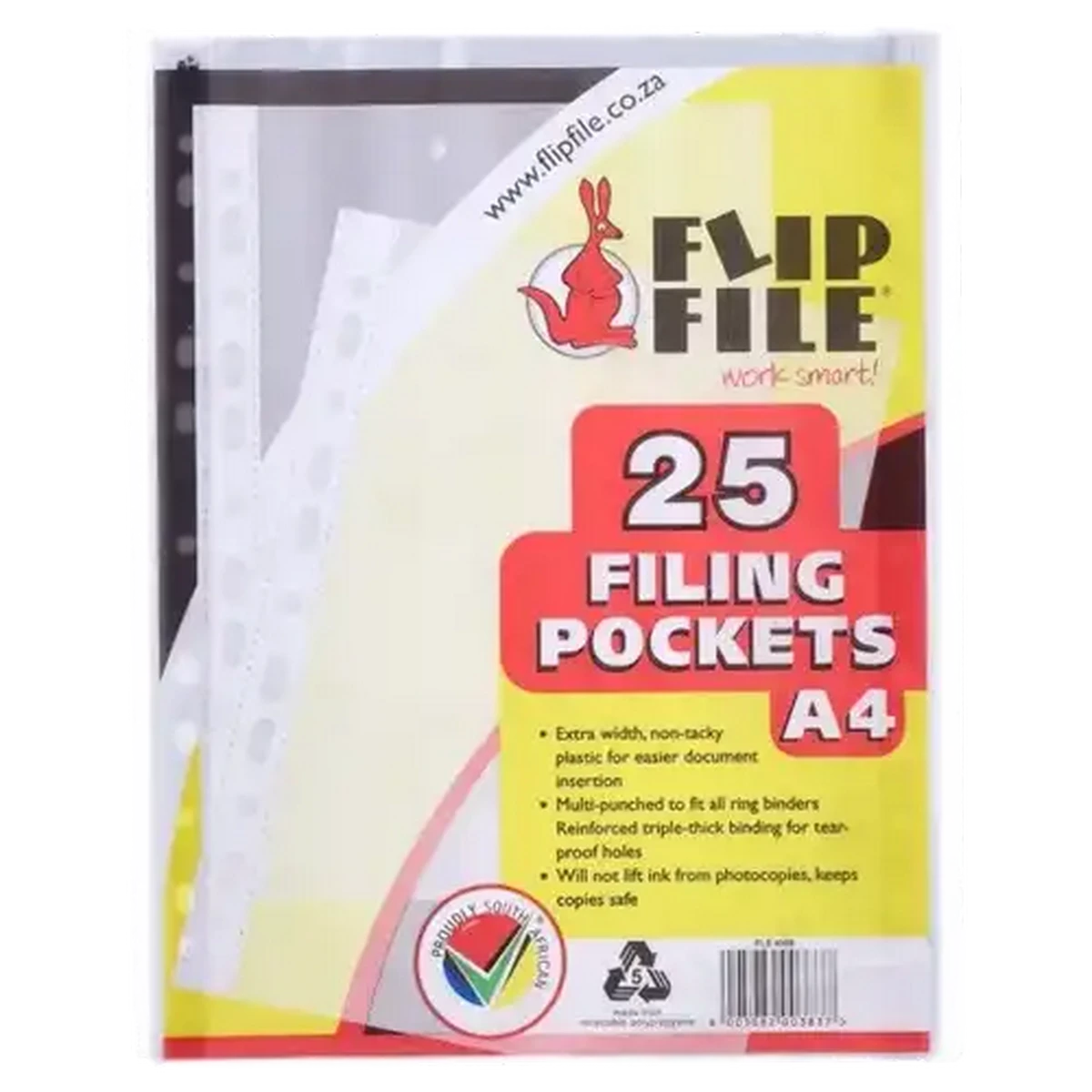 Checkers Sixty60 | Flip File A4 Filing Sleeves 25 Pockets