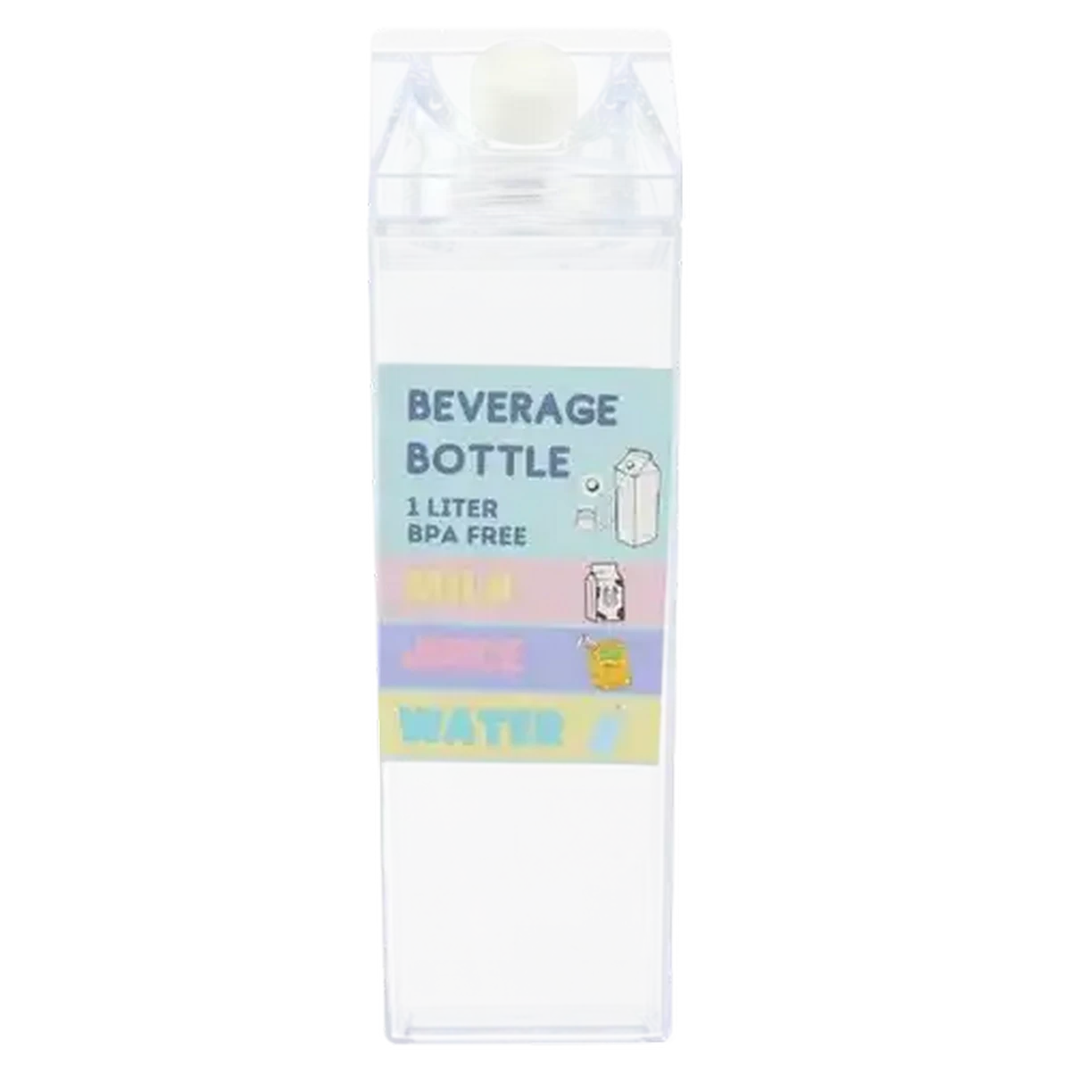 Checkers Sixty60 | Milk Carton Styled Clear Plastic Fridge Bottle 1L