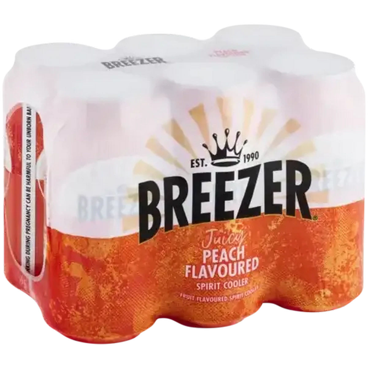 Checkers Sixty60 | Breezer Peach Flavour Spirit Cooler Cans 6 x 440ml