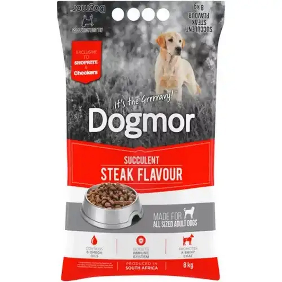 Checkers Sixty60 | Dogmor Succulent Steak Flavoured Adult Dry Dog Food 8kg