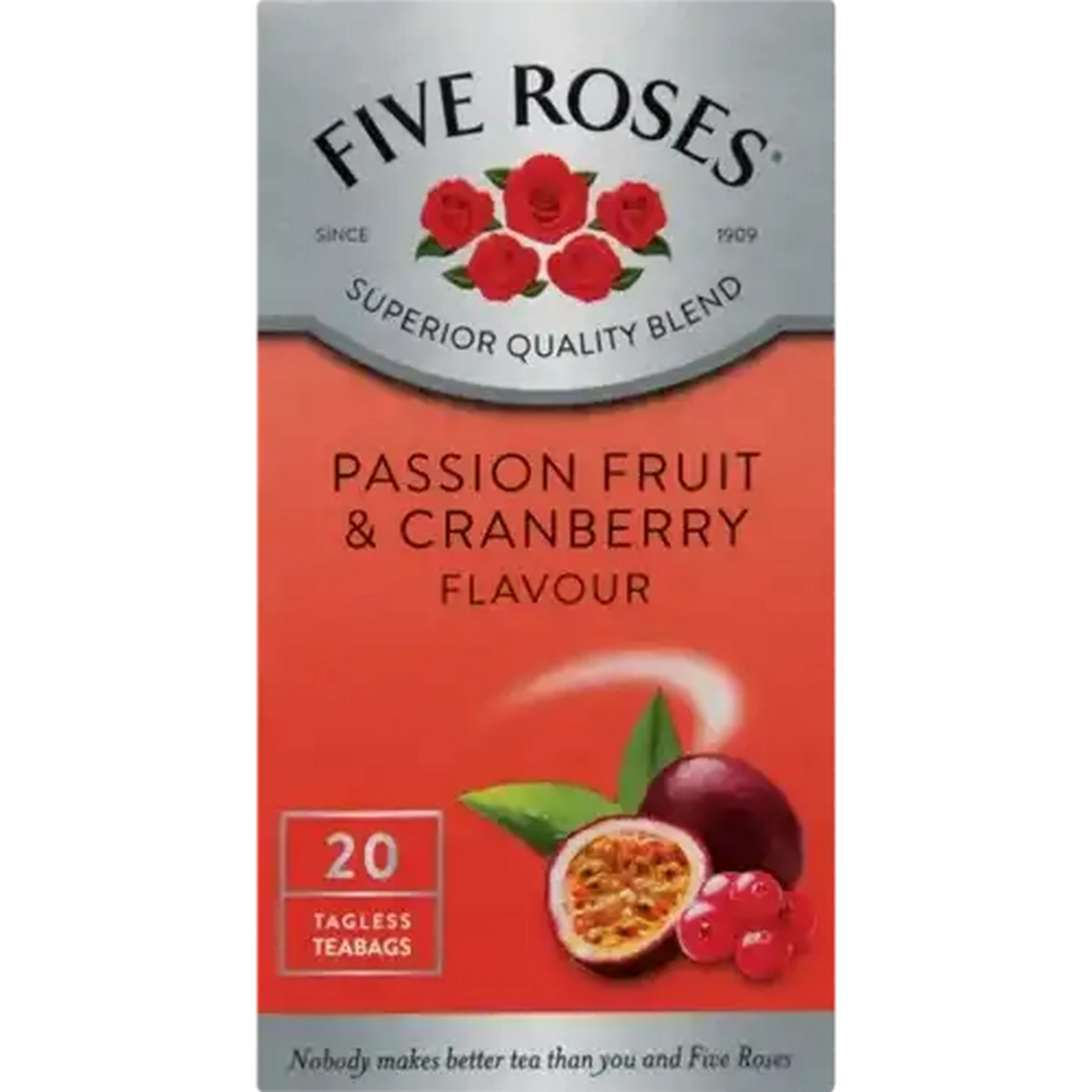 Checkers Sixty60 | Five Roses Passion Fruit & Cranberry Flavour Teabags ...