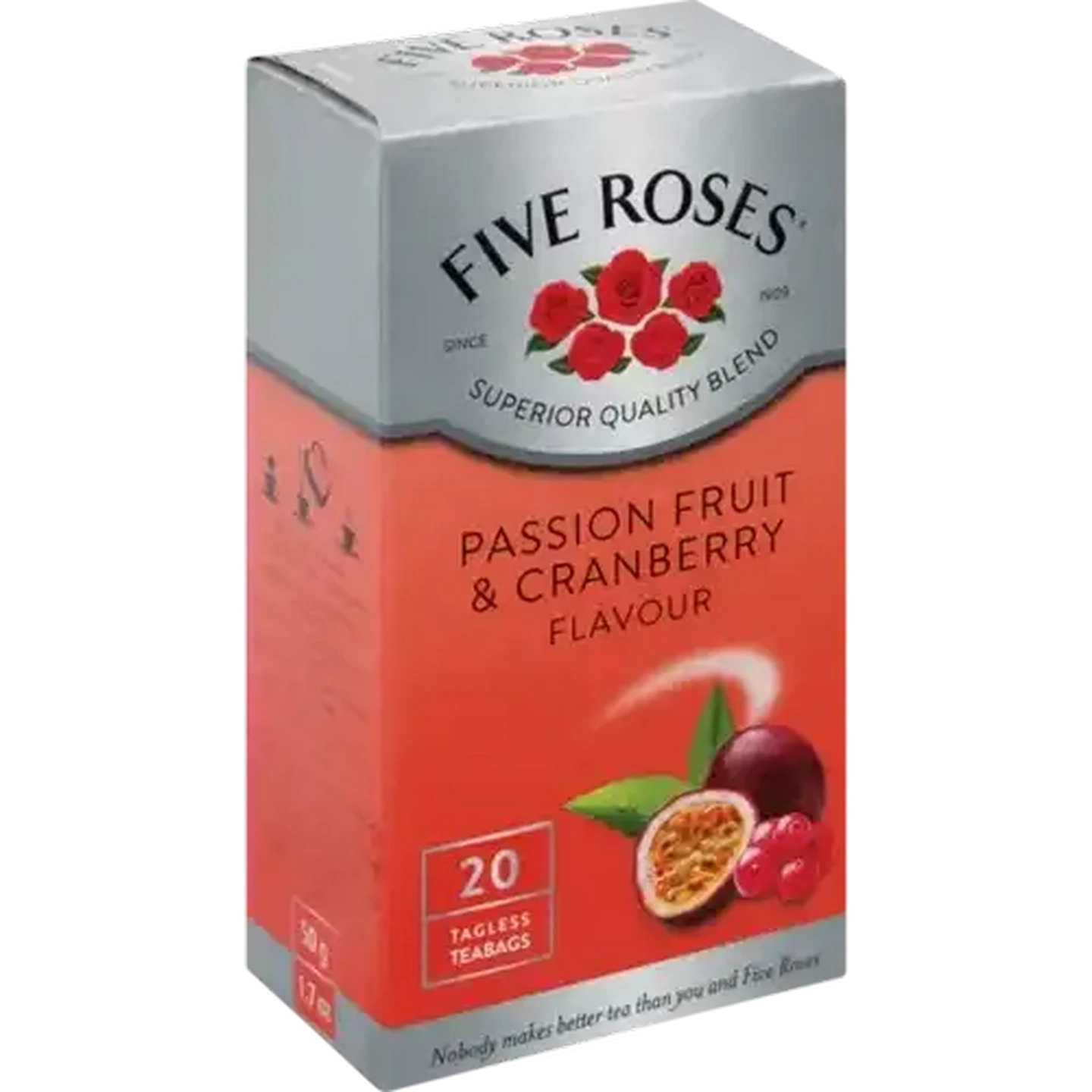 Checkers Sixty60 | Five Roses Passion Fruit & Cranberry Flavour Teabags ...