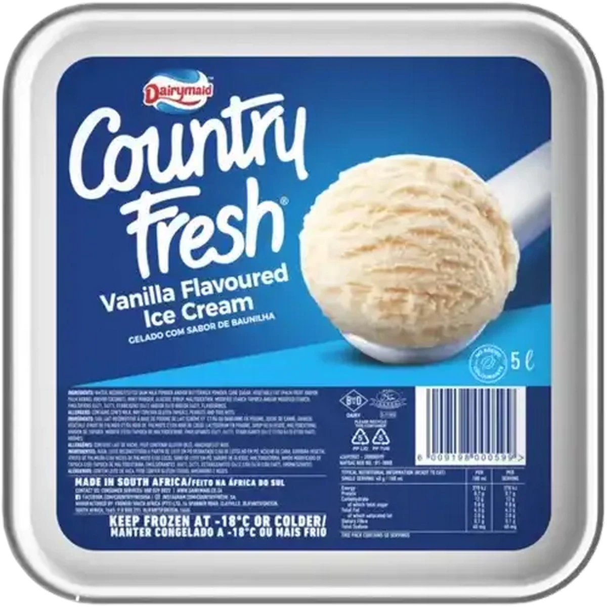Checkers Sixty60 | Dairymaid Country Fresh Vanilla Flavoured Ice Cream 5L