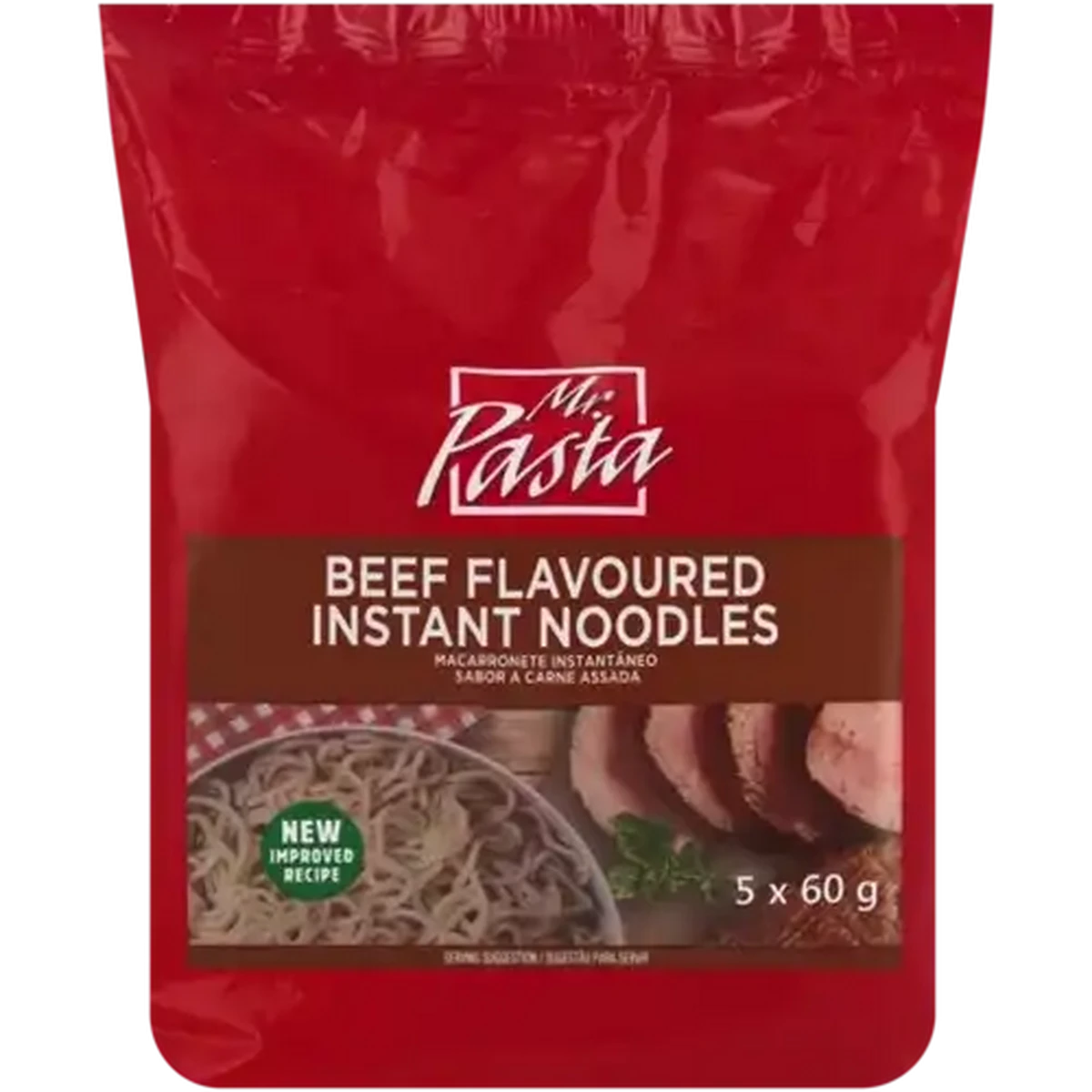 Checkers Sixty60 | Mr. Pasta Beef Flavoured Instant Noodles 5 x 60g