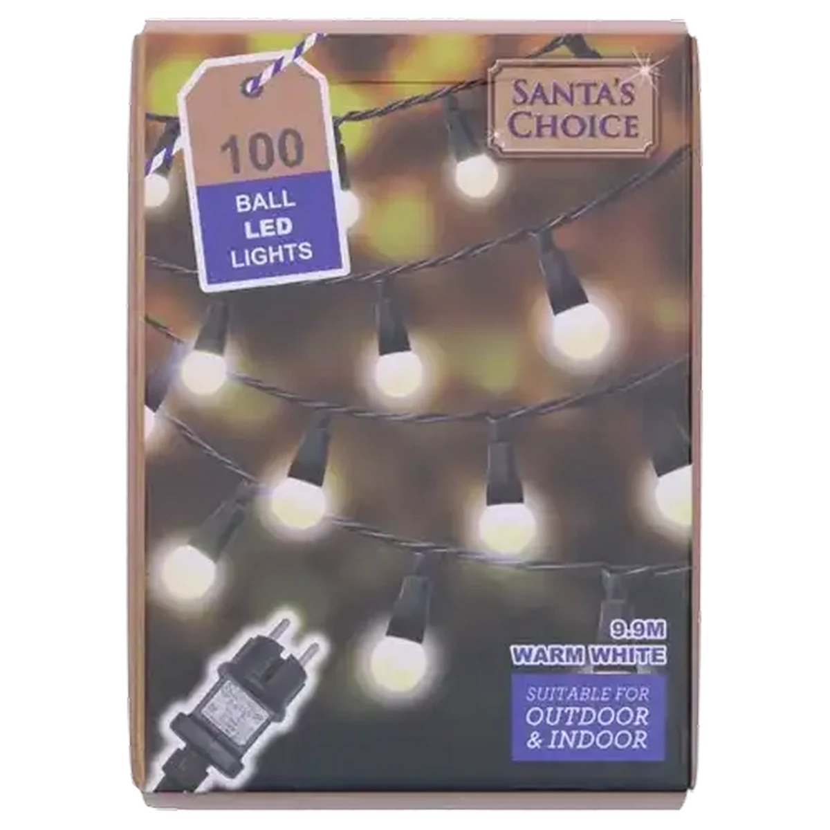 Checkers Sixty60 | Santa's Choice Warm White Ball LED Lights 100 Piece 9.9m