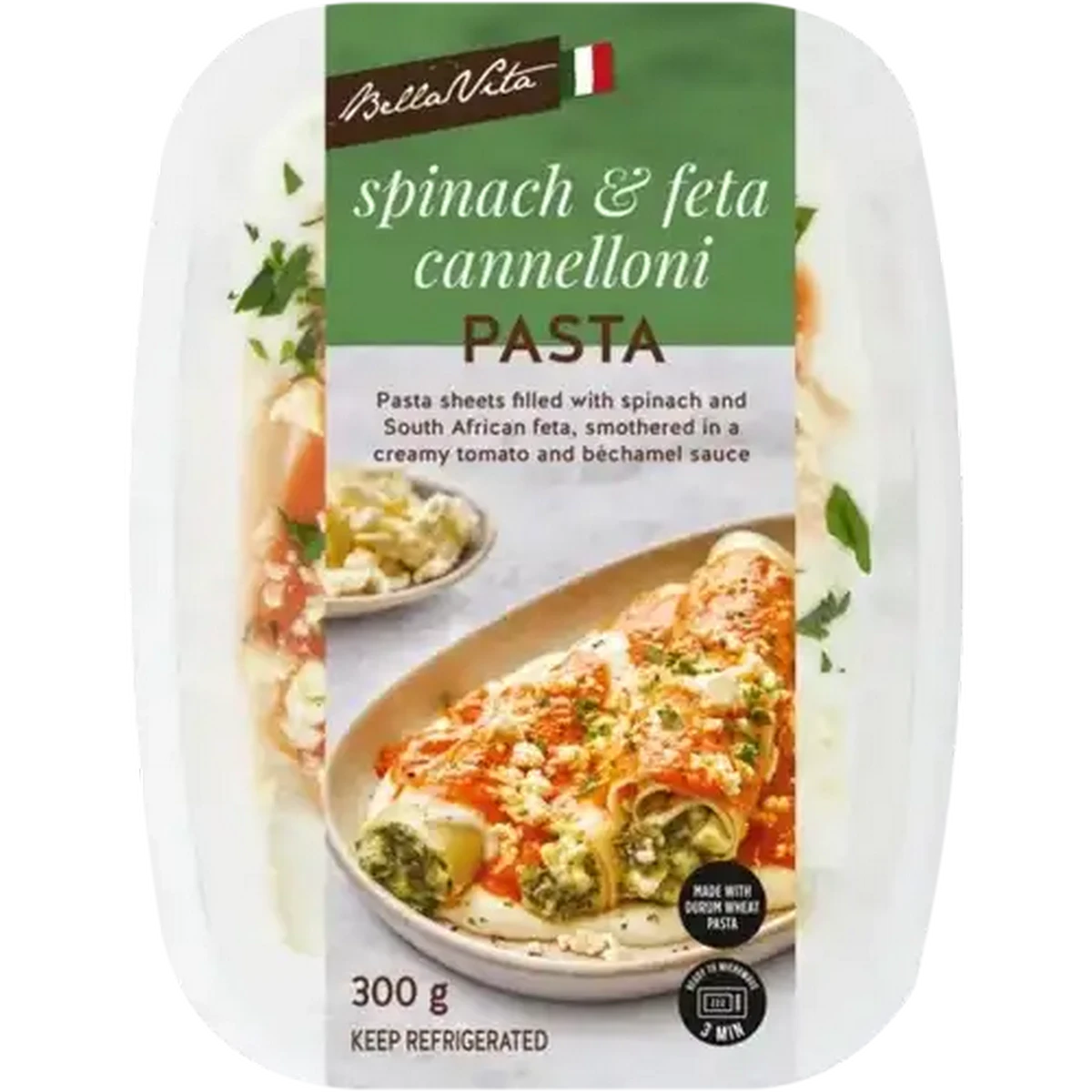 Checkers Sixty60 | Bella Vita Spinach & Feta Cannelloni Pasta 300g