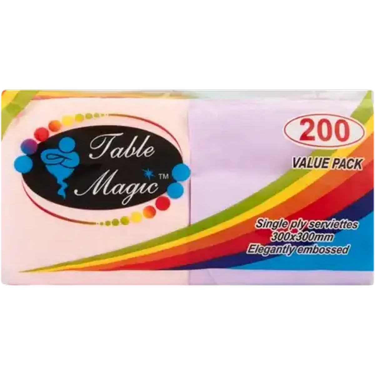 Checkers Sixty60 | Table Magic Multi-Coloured Single Ply Serviettes 200 ...