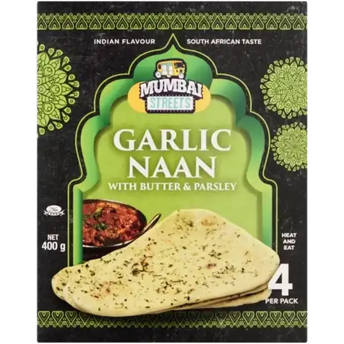 Checkers Sixty60 | Mumbai Streets Frozen Garlic Naan with Butter ...