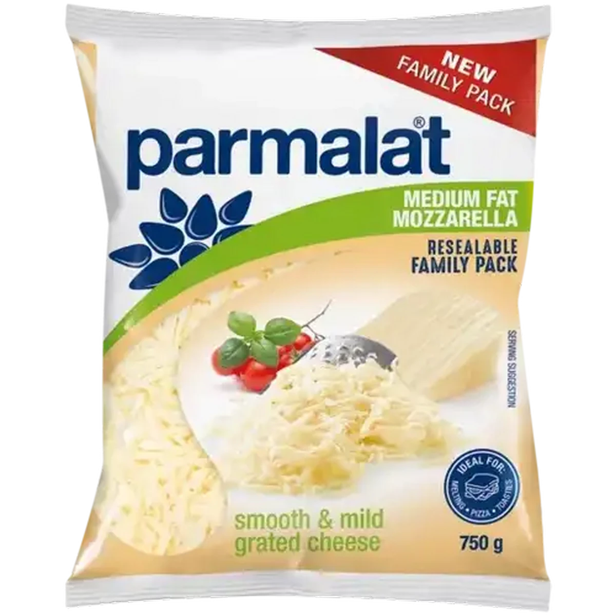 Checkers Sixty60 | Parmalat Grated Medium Fat Mozzarella Cheese 750g