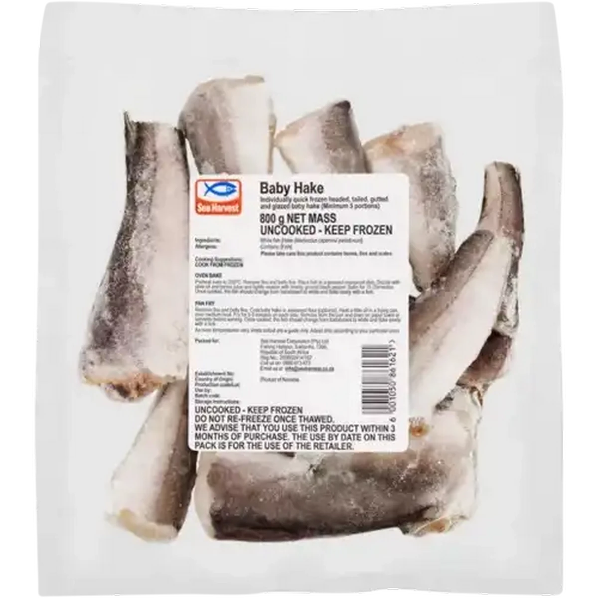 Checkers Sixty60 | Sea Harvest Frozen Baby Hake 800g