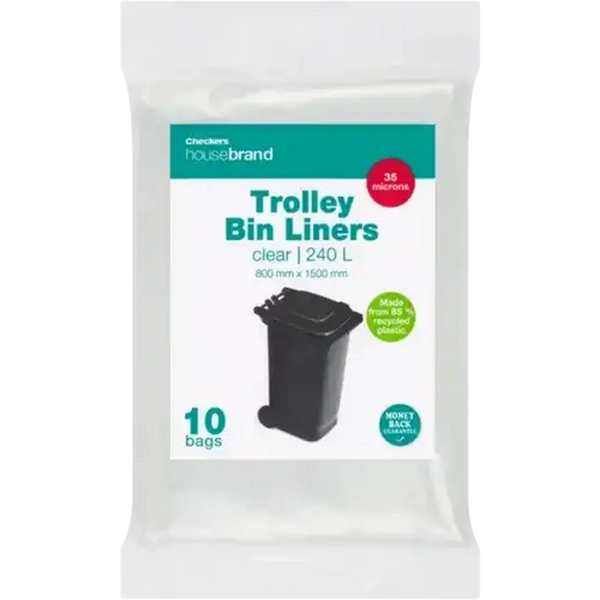 Checkers Sixty60 | Checkers Housebrand Clear Trolley Bin Liners 240L 10 ...