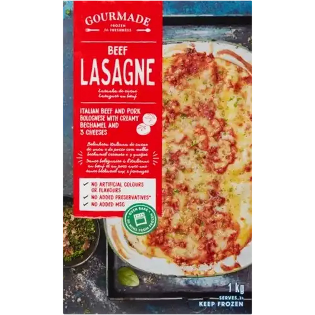 Checkers Sixty60 | Gourmade Frozen Beef Lasagne Ready Meal 1kg