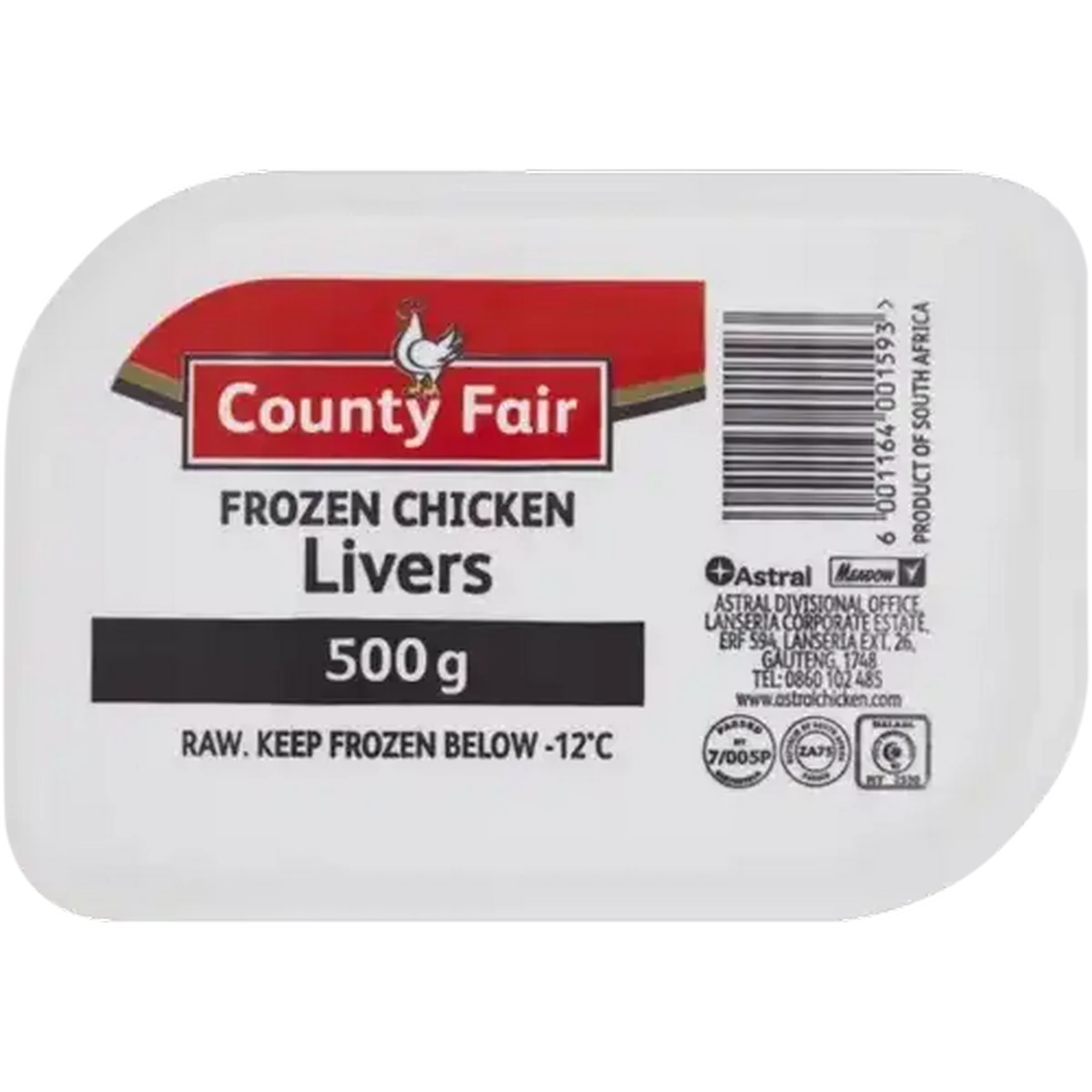 Checkers Sixty60 | County Fair Frozen Chicken Livers 500g