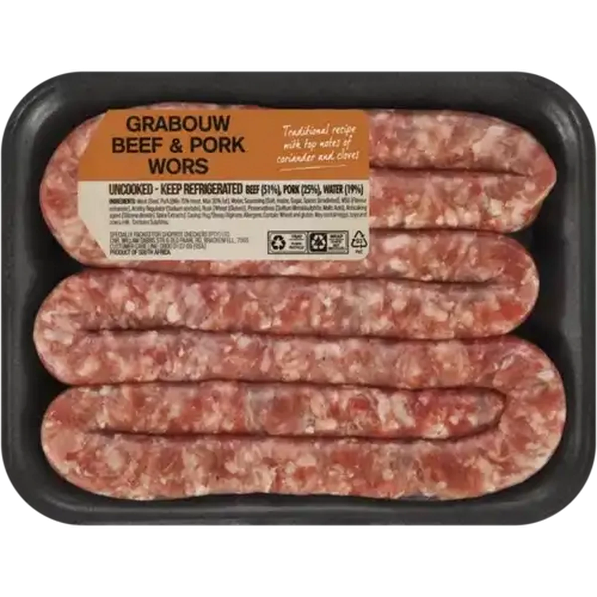 Checkers Sixty60 | Butchery Grabouw Beef & Pork Wors Per KG