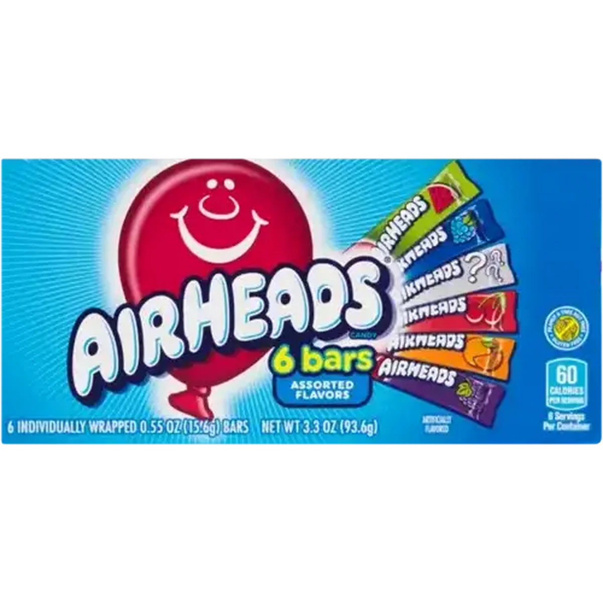 Checkers Sixty60 | Airheads Assorted Flavoured Candy Bars 6 Pack