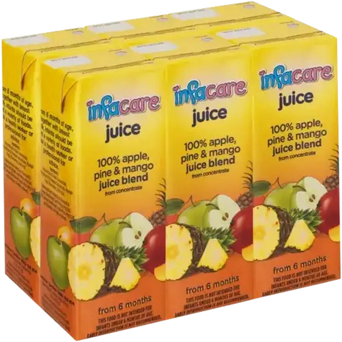Checkers Sixty60 | Infacare 100% Apple, Pine & Mango Juice Blend 6 x 200ml