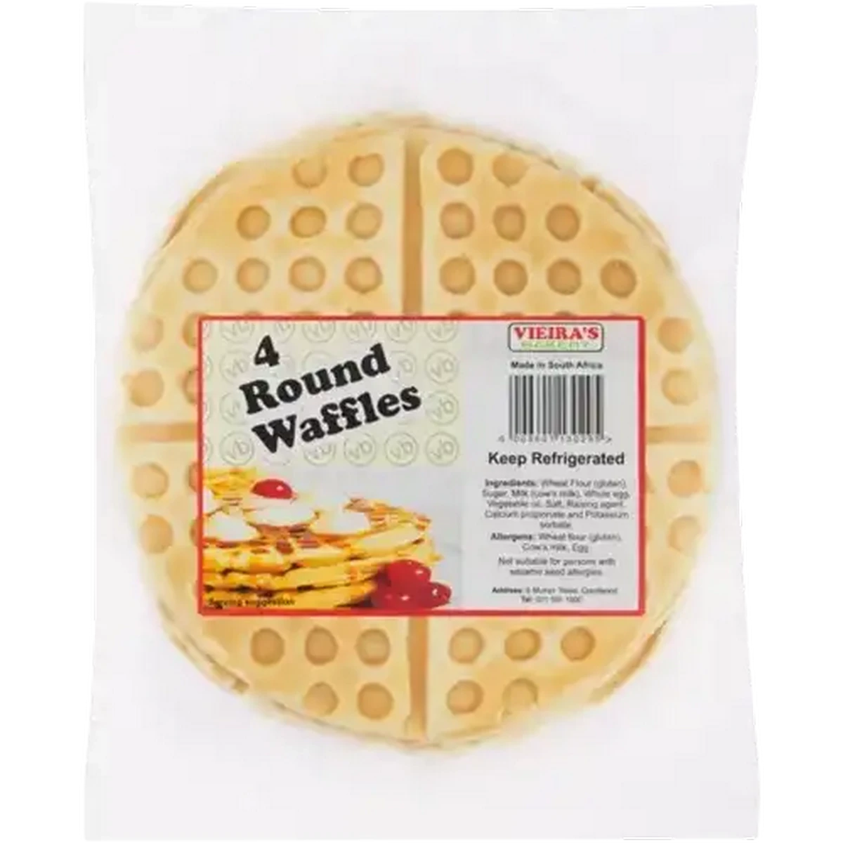 Checkers Sixty60 | Vieira’s Bakery Round Waffles 4 Pack