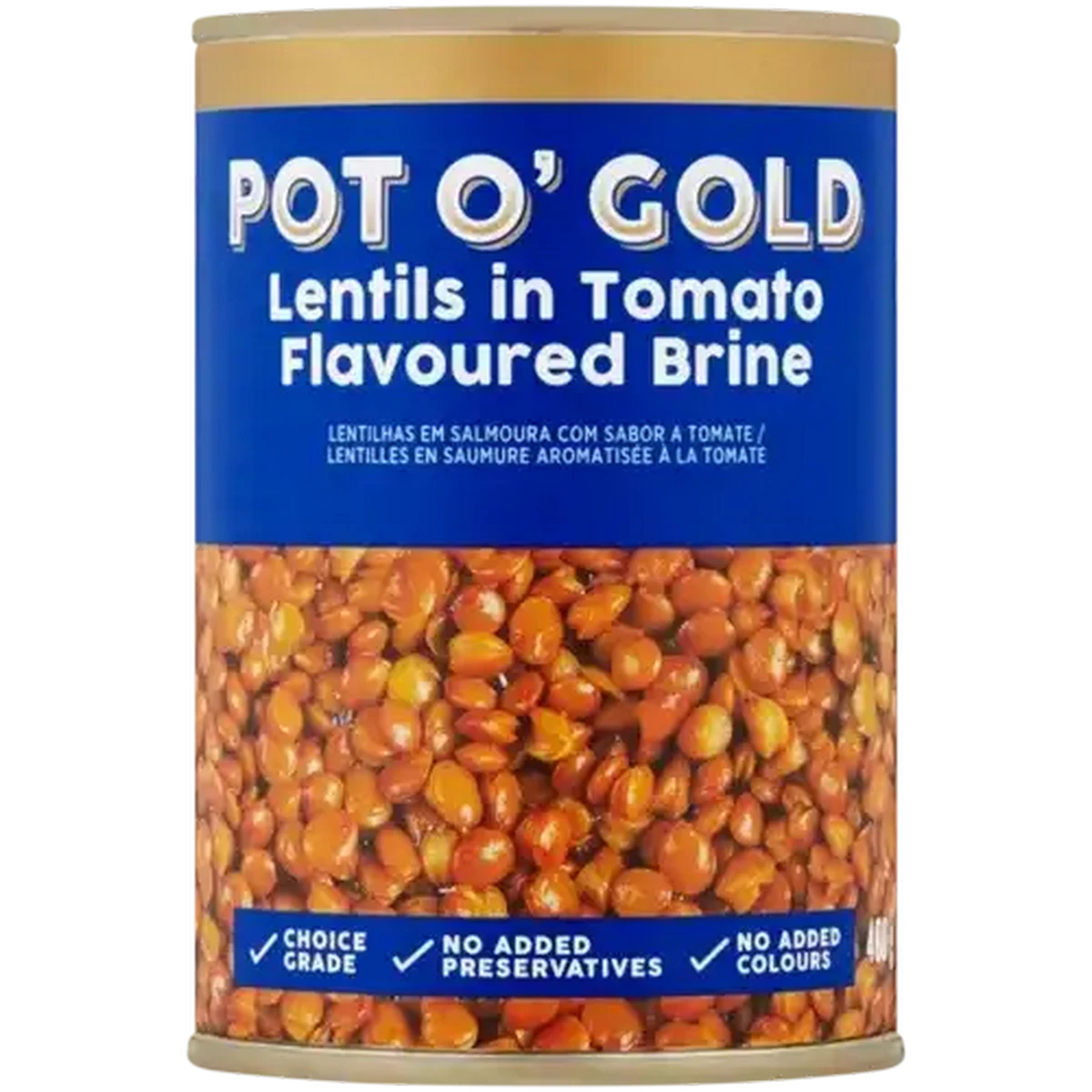 Checkers Sixty60 | Pot O' Gold Lentils in Tomato Flavoured Brine 400g