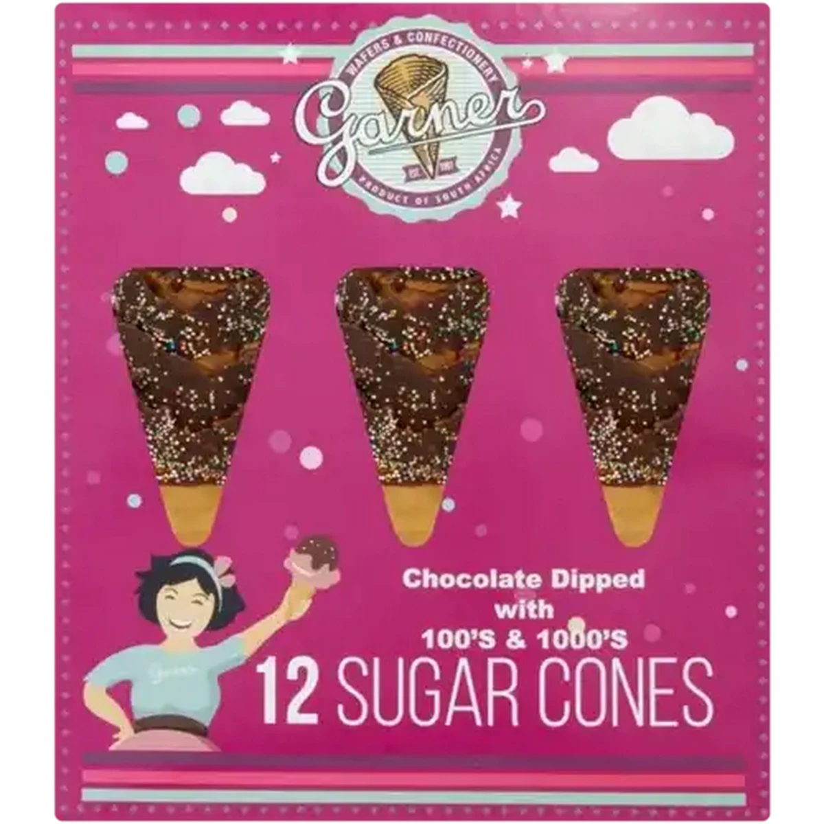 Checkers Sixty60 | Garner Chocolate Dipped Sugar Cones 12 Pack