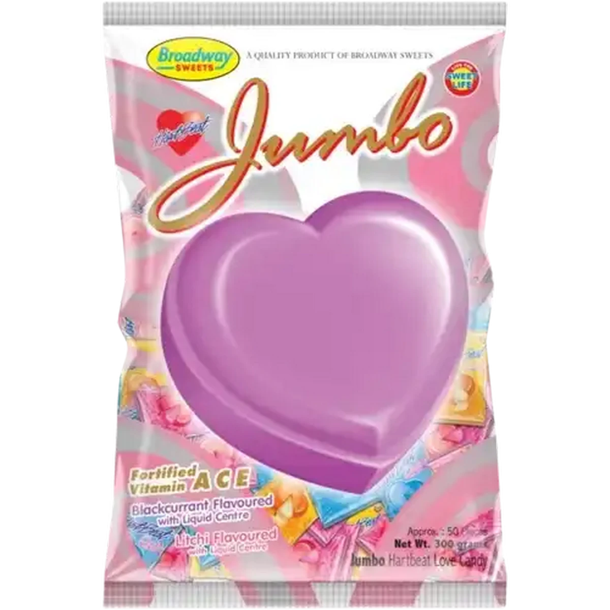 Checkers Sixty60 | Broadway Sweets Hartbeat Assorted Jumbo Love Candy 300g