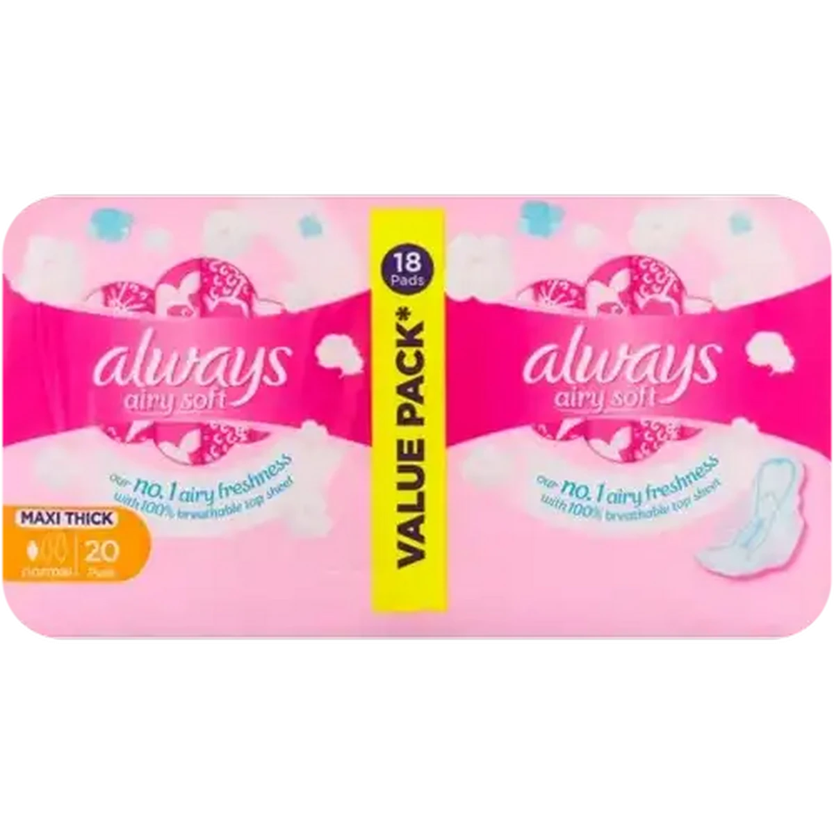 Checkers Sixty60 | Always Airy Soft Normal Maxi Thick Sanitary Pads 20 Pack