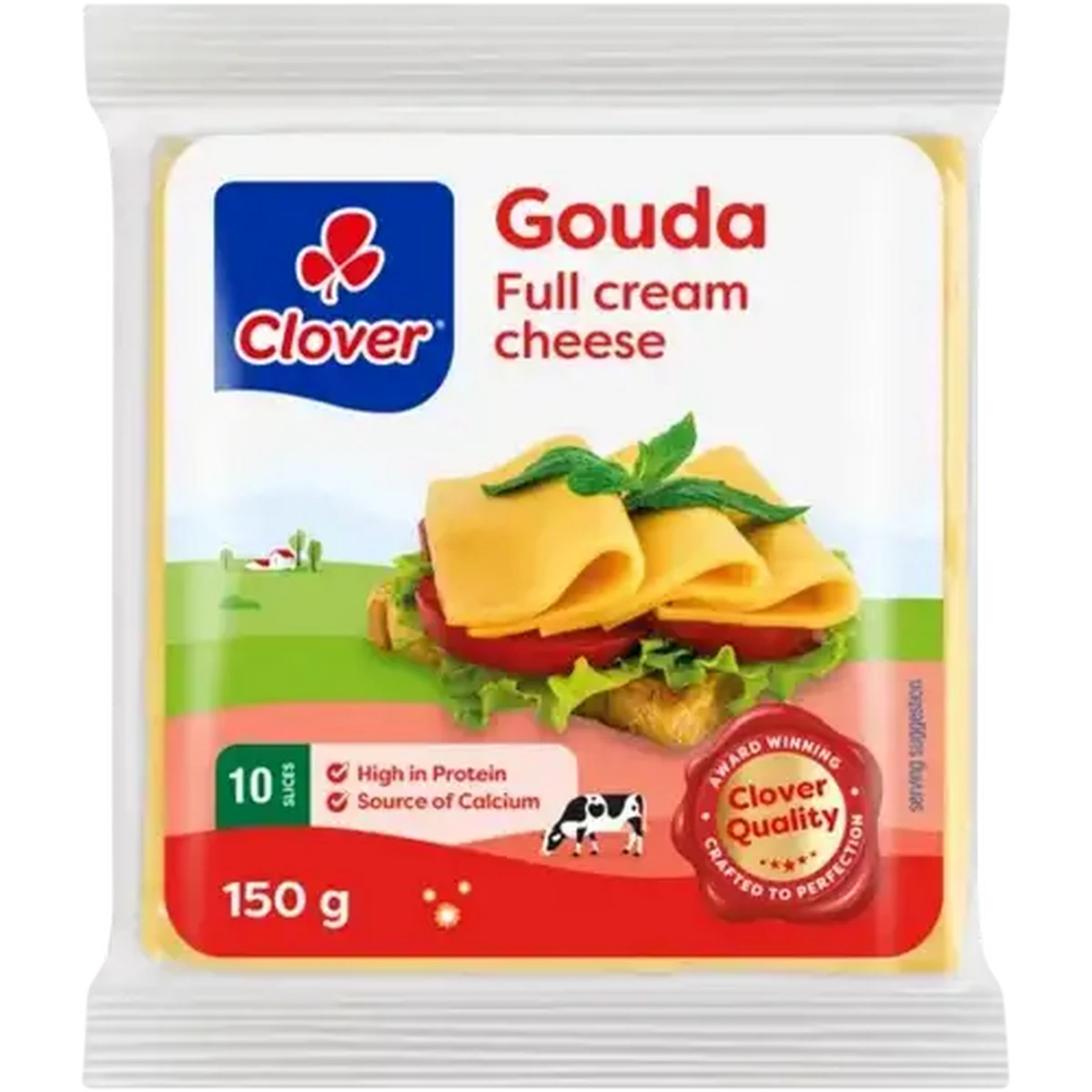 Checkers Sixty60 | Clover Elite Sliced Full Cream Gouda Cheese 10 Pack