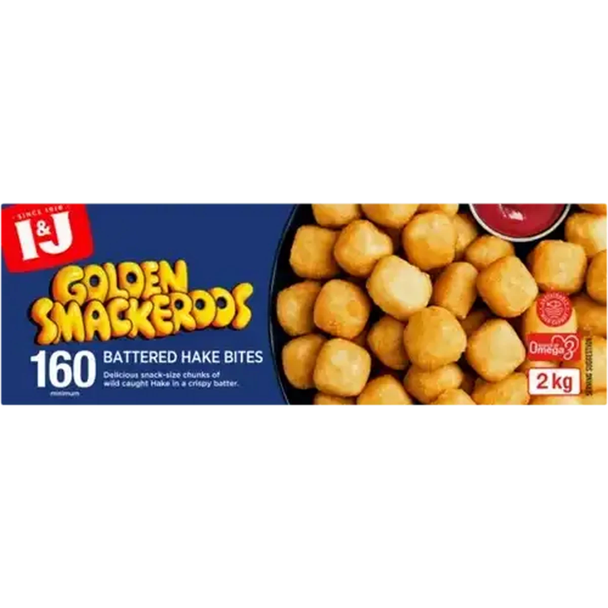Checkers Sixty60 | I&J Frozen Golden Smackeroos Battered Hake Bites 2kg