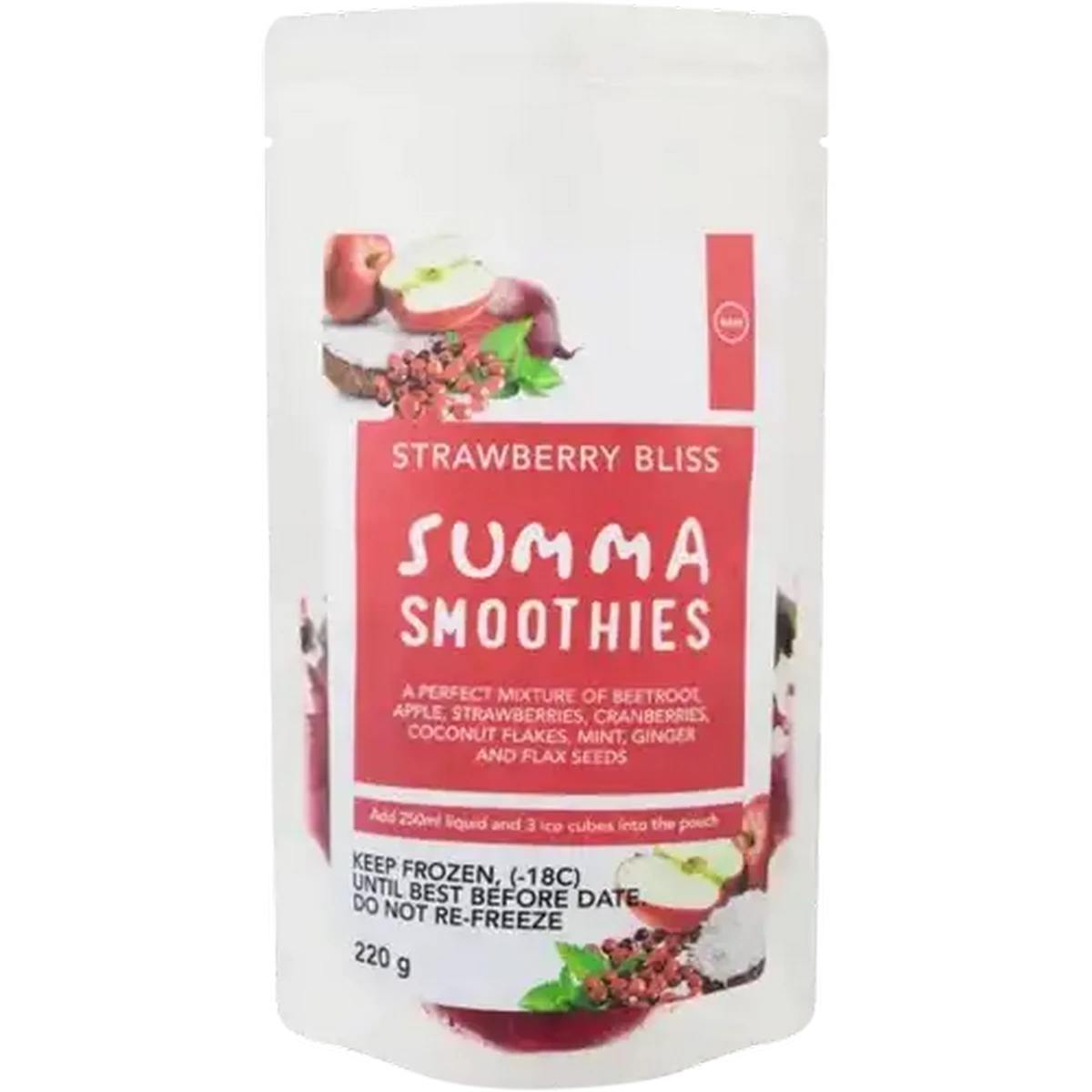 Checkers Sixty60 | Summa Foods Strawberry Bliss Frozen Smoothie 220g