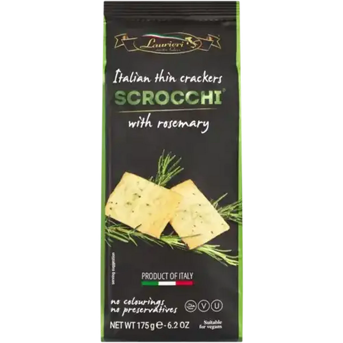 Checkers Sixty60 | Laurieri Scrocchi Rosemary Italian Thin Crackers 175g
